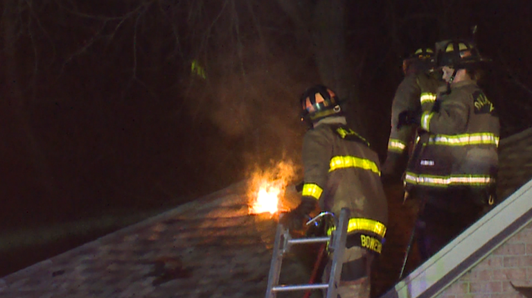 Fire crews knock out house fire near Yukon