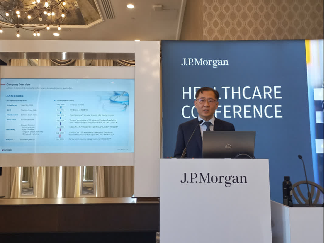 JPM 무대 선 전태연 알테오젠 대표, "플랫폼 L/O 신규 딜 임박"