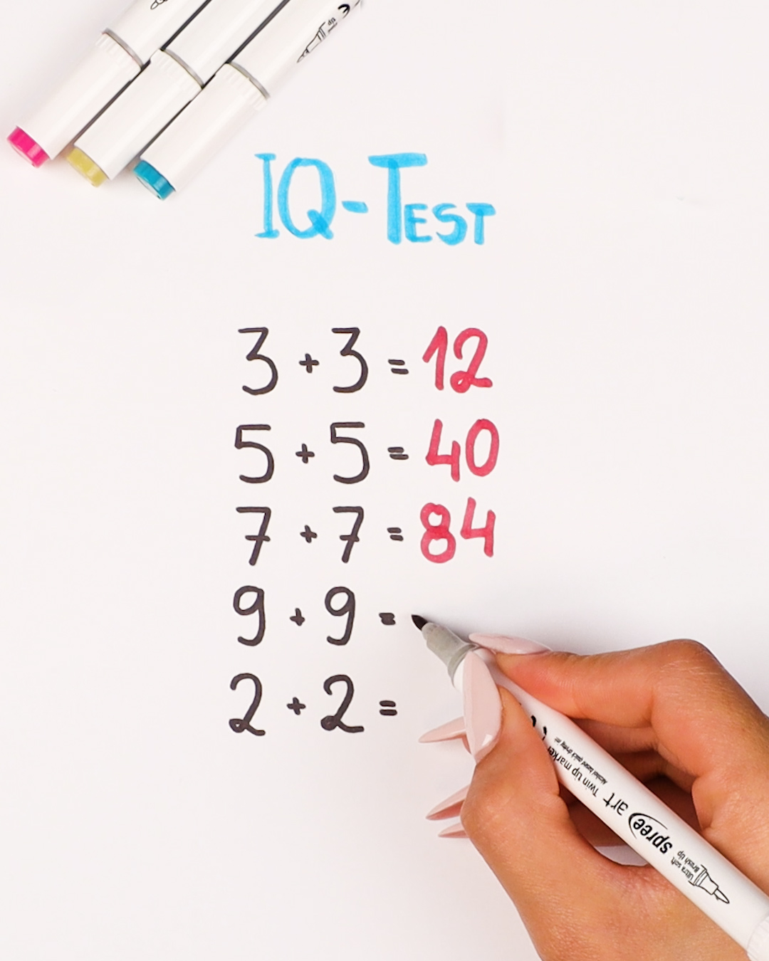 Test your IQ with this math riddle