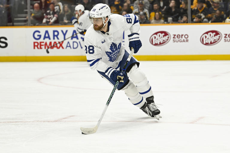 Maple Leafs’ William Nylander ruled out vs. Golden Knights with lower ...