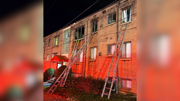 3 hospitalized, 6 rescued via ladder from DC apartment fire