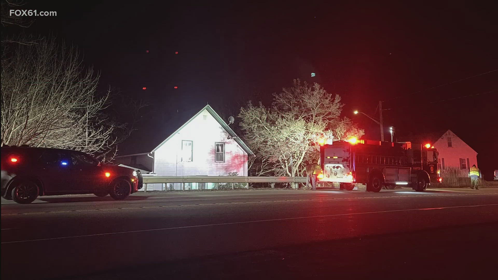 Life Star called after car hits house in Hampton: State police