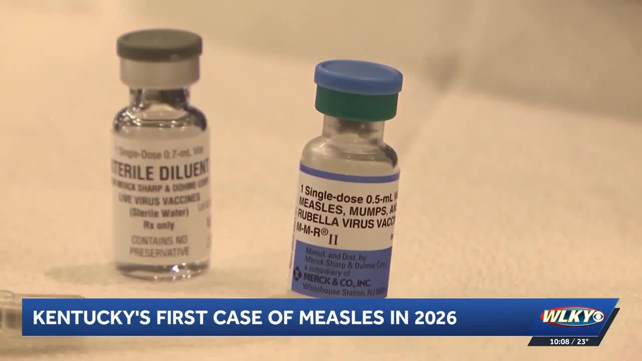 Kentucky reports first measles case of 2026