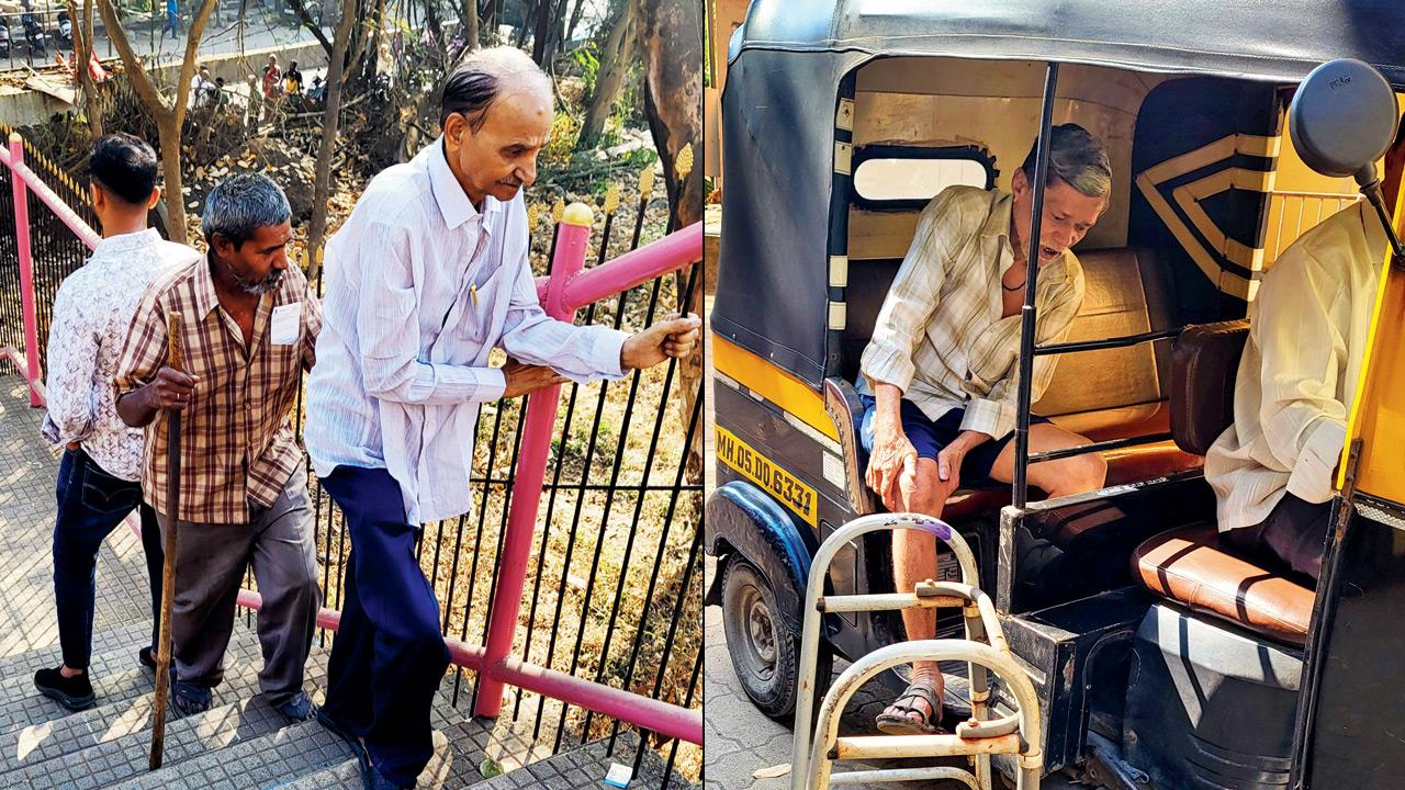 Senior citizens, persons with disabilities struggle at Thakurli polling ...