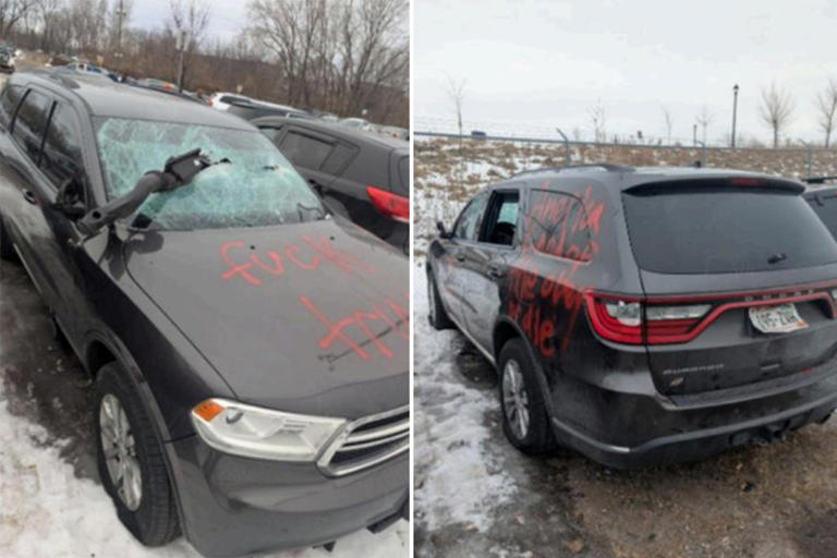 FBI offering $100K reward after ICE vehicles vandalized by destructive ...