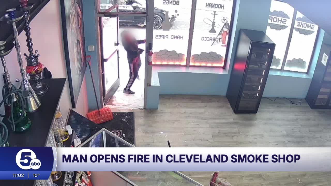Caught on camera: Rejected ID leads to smoke shop shooting in Cleveland