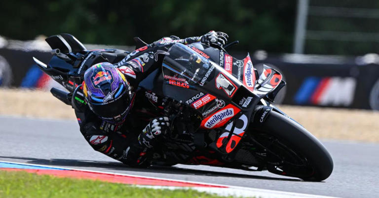 Klarifikasi ban meledak Marc Marquez: velg penyok efek tabrak pembatas ...