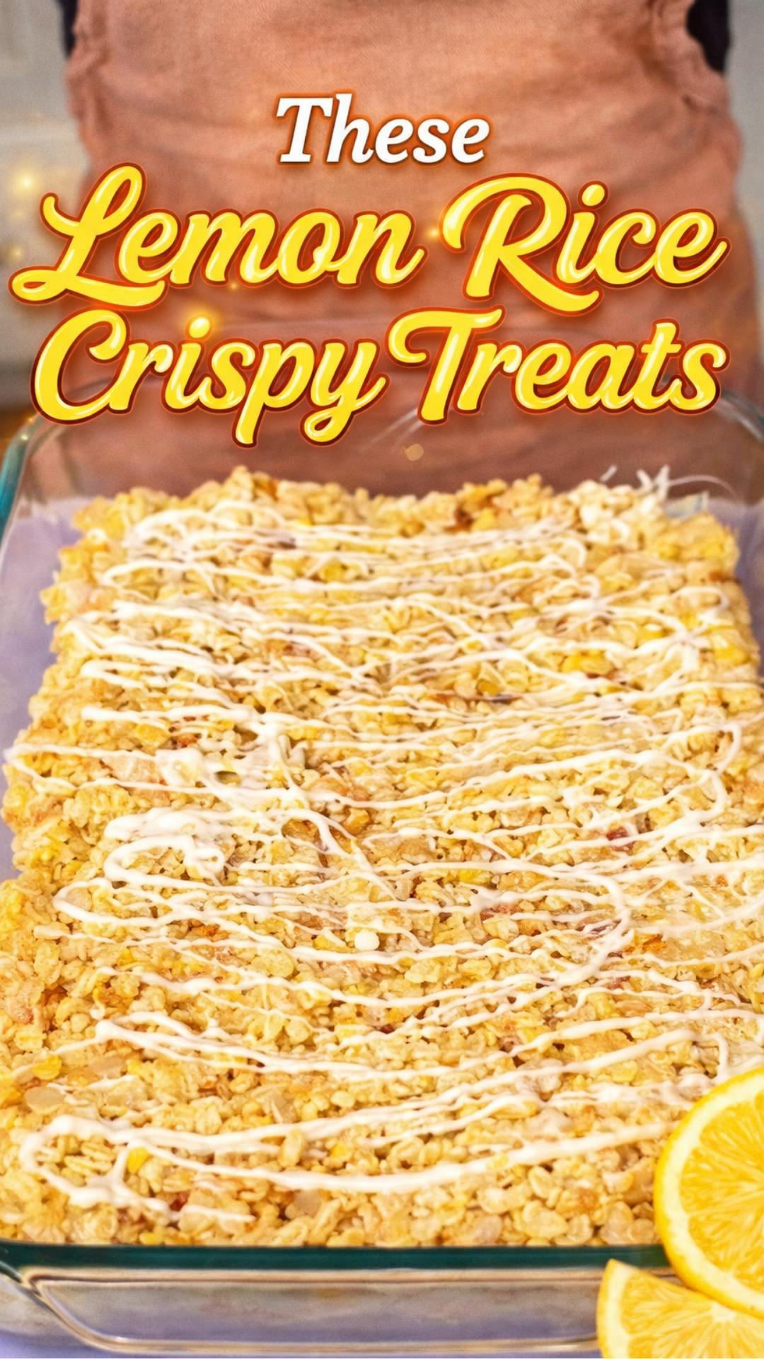 Anyone can make these lemon rice crispy treats