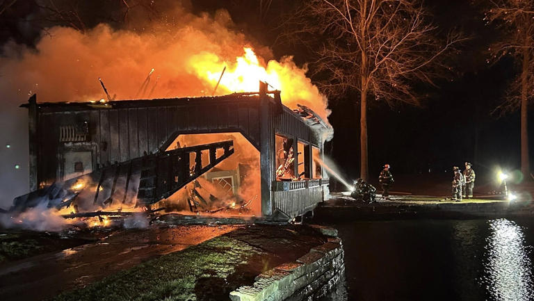 Fire breaks out near the Bridgewater Club golf course in Westfield