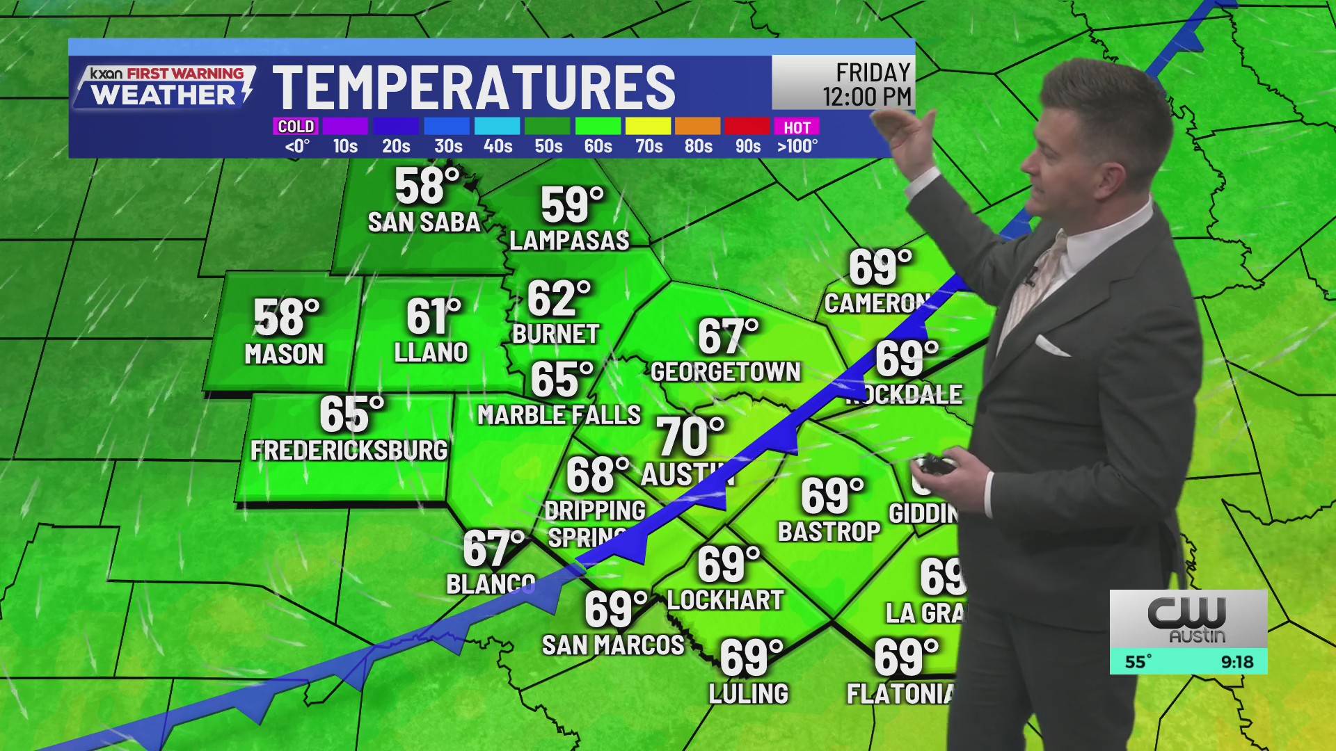 Cold front Friday brings a weekend freeze | KXAN forecast (Jan. 15)