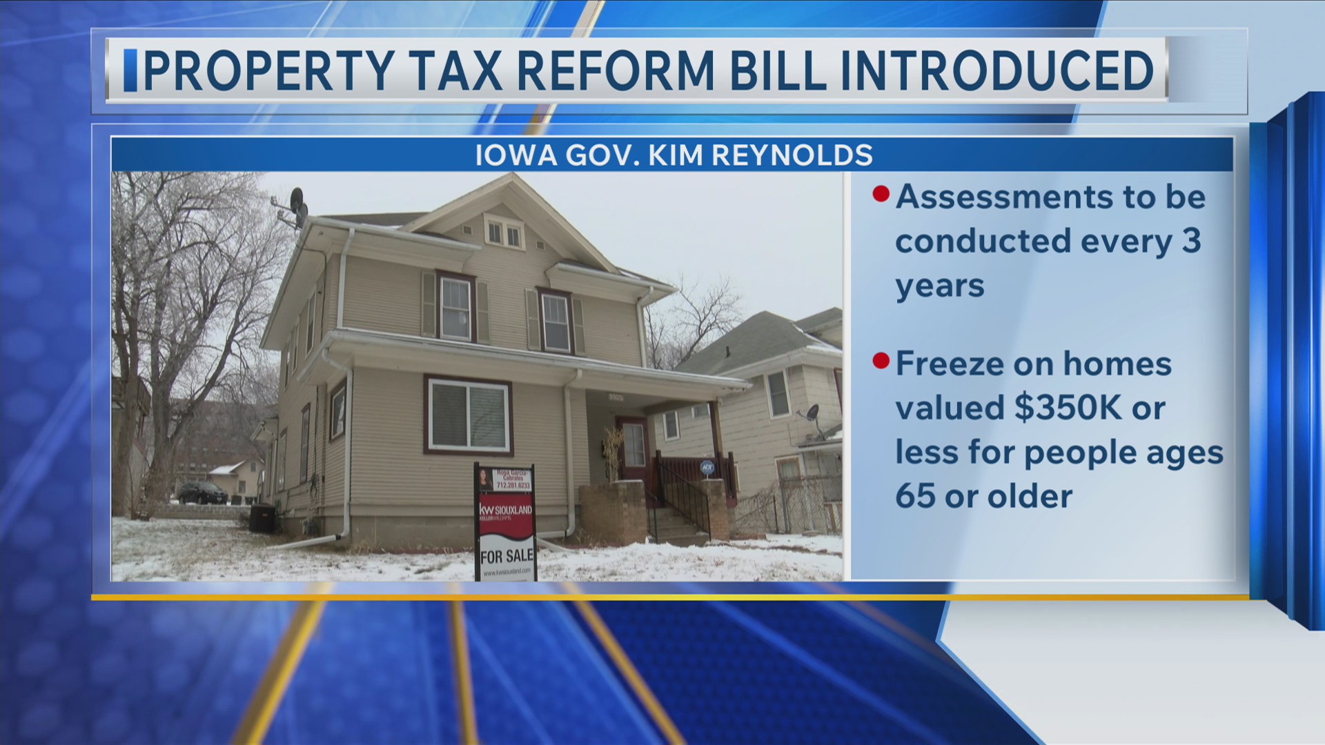 Iowa property tax reform bill introduced