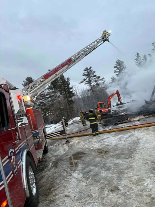 Lowell town garage destroyed in fire