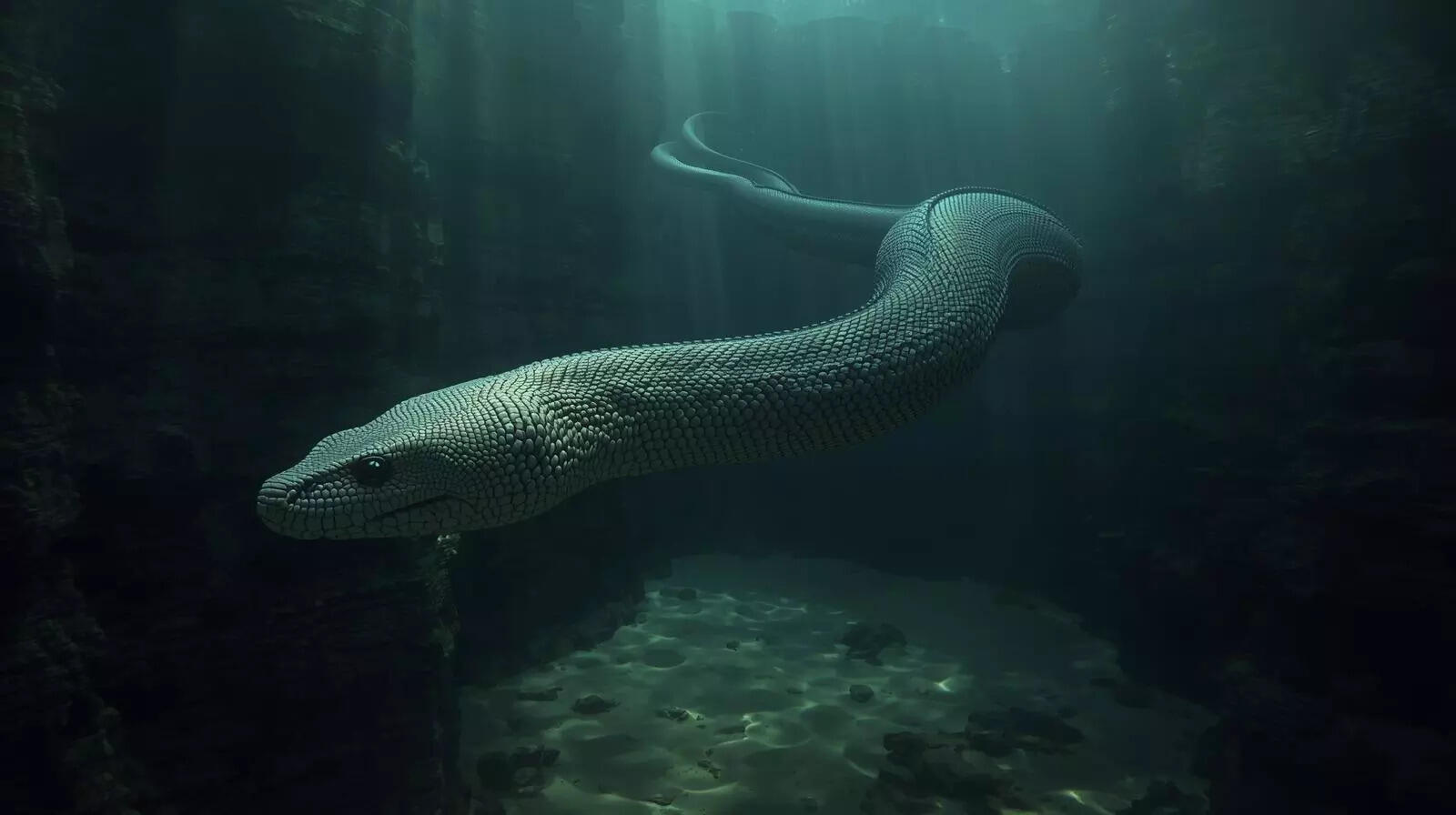 World’s largest sea snake was a 12-metre giant that may have eaten sharks