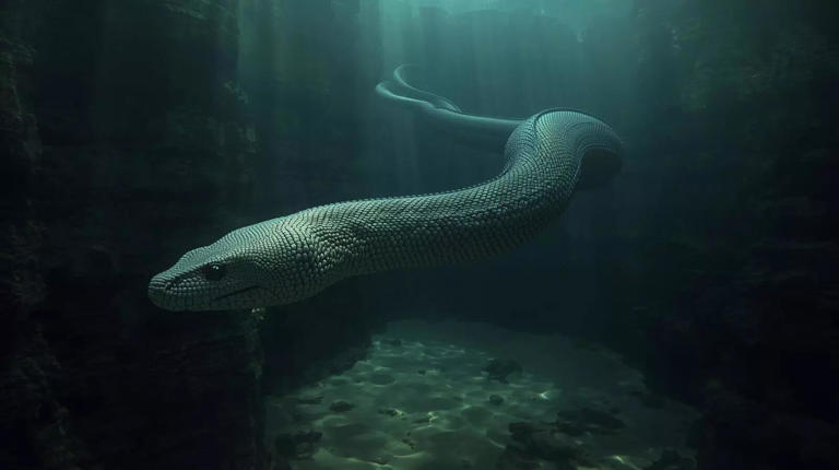 World’s largest sea snake was a 12-metre giant that may have eaten sharks