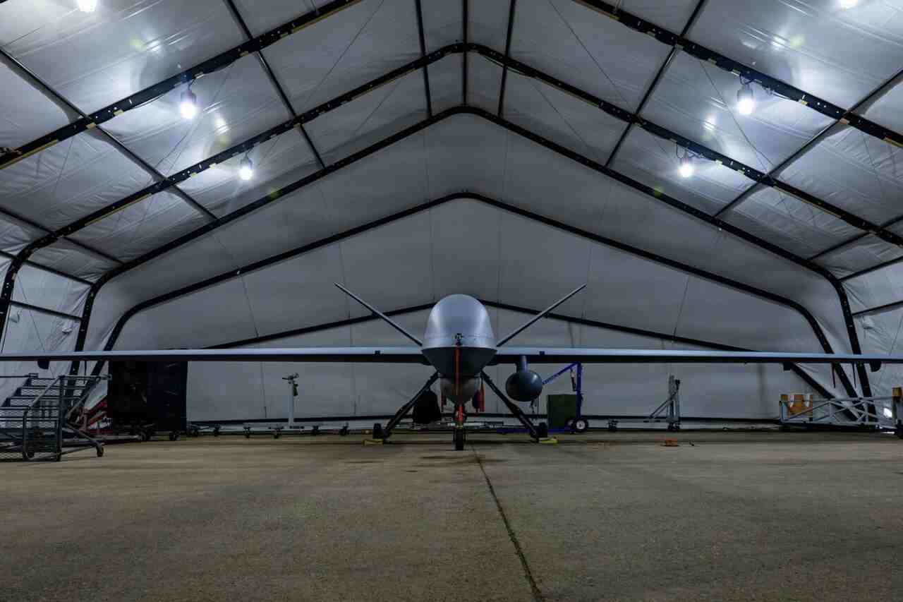 Az amerikai légierő bemutatja az MQ-9 Reaper drónt egy dél-koreai ...