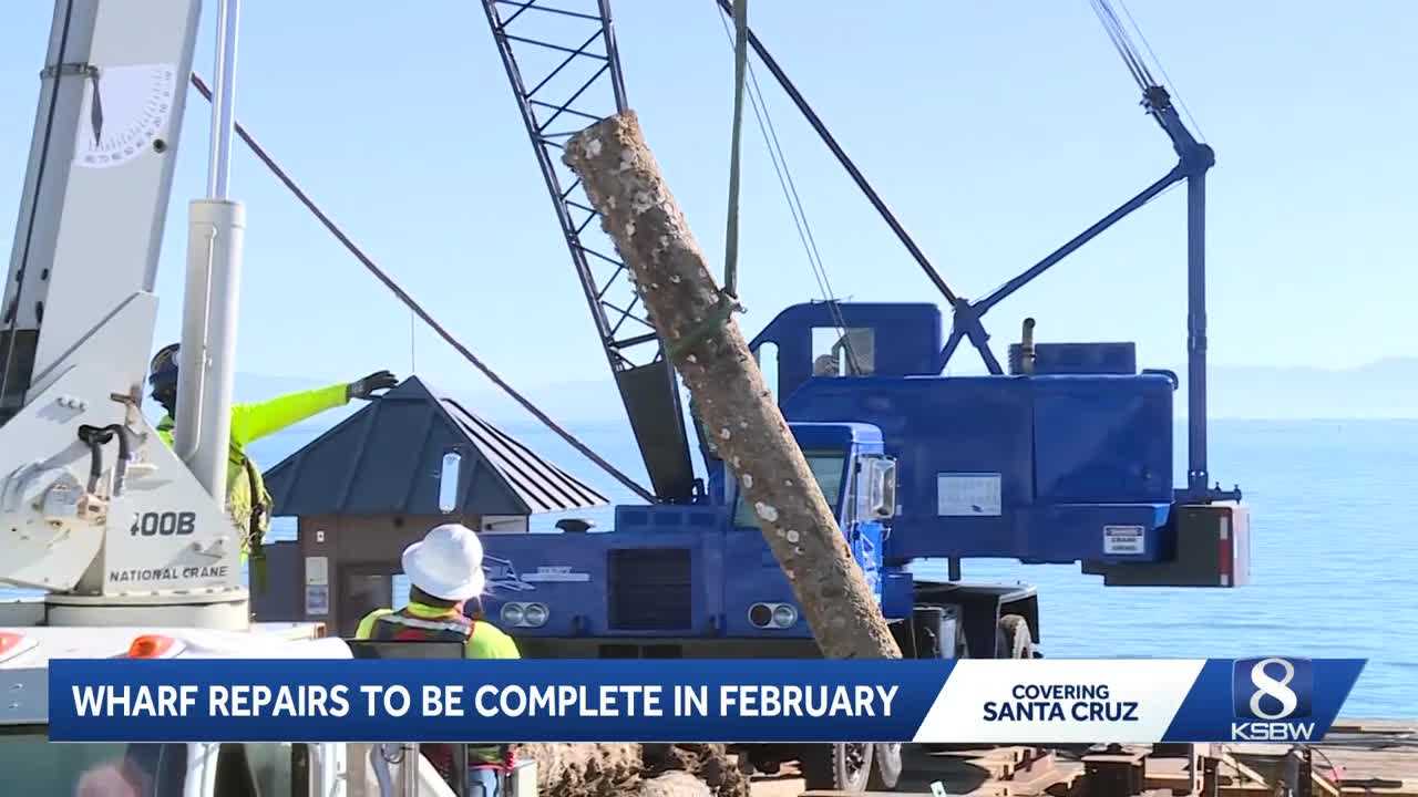 Santa Cruz Wharf repairs progress with reopening expected soon