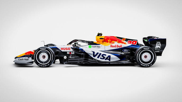 Red Bull Racing's first Ford-era livery still looks like a Red Bull livery