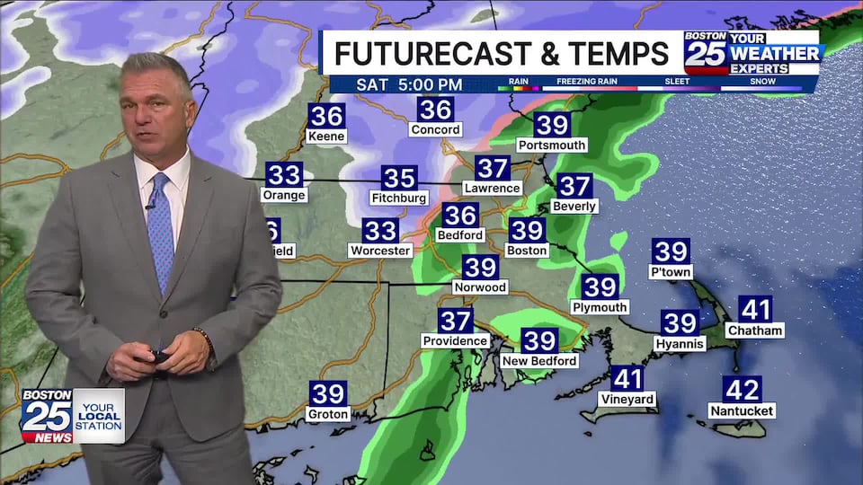 Boston 25 Thursday late night weather forecast
