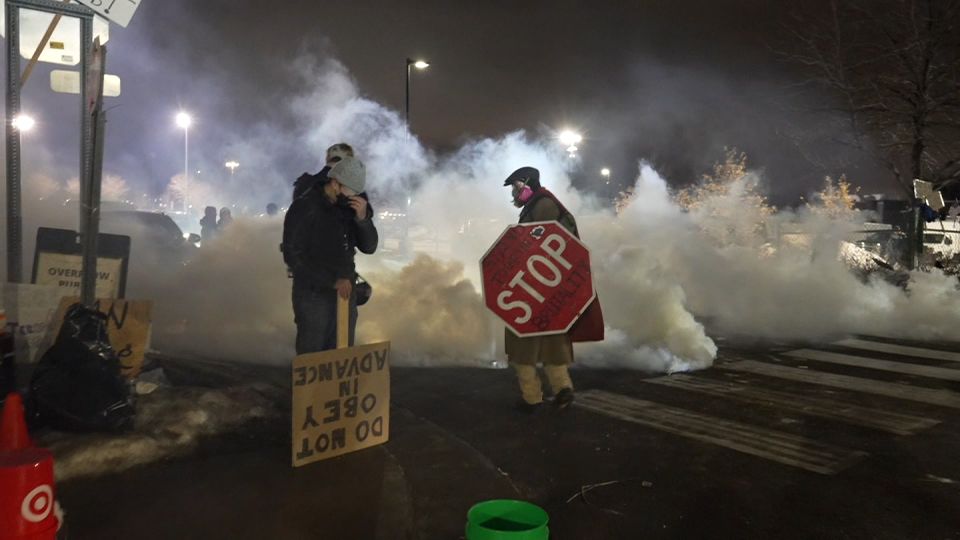CNN crew in Minneapolis hit with tear gas amid ICE protests