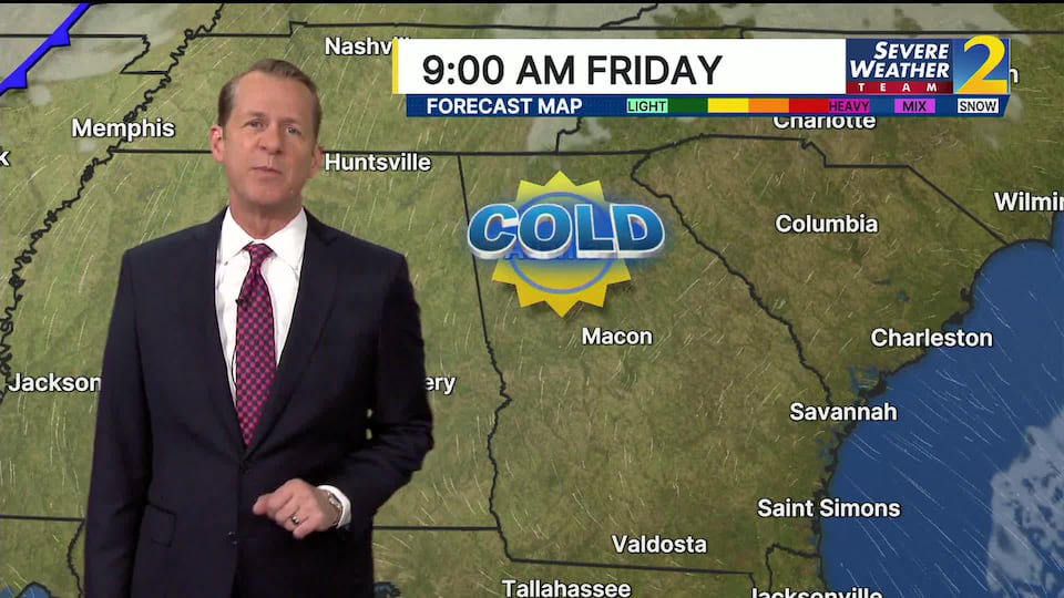 Clear and cold overnight, wind dies down Friday morning