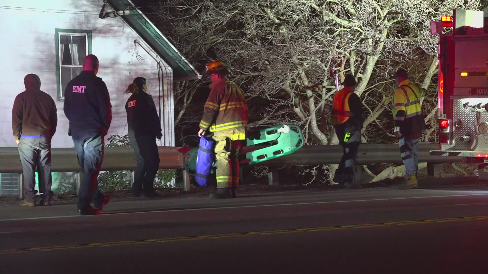 Life Star called after car hits house in Hampton: State police