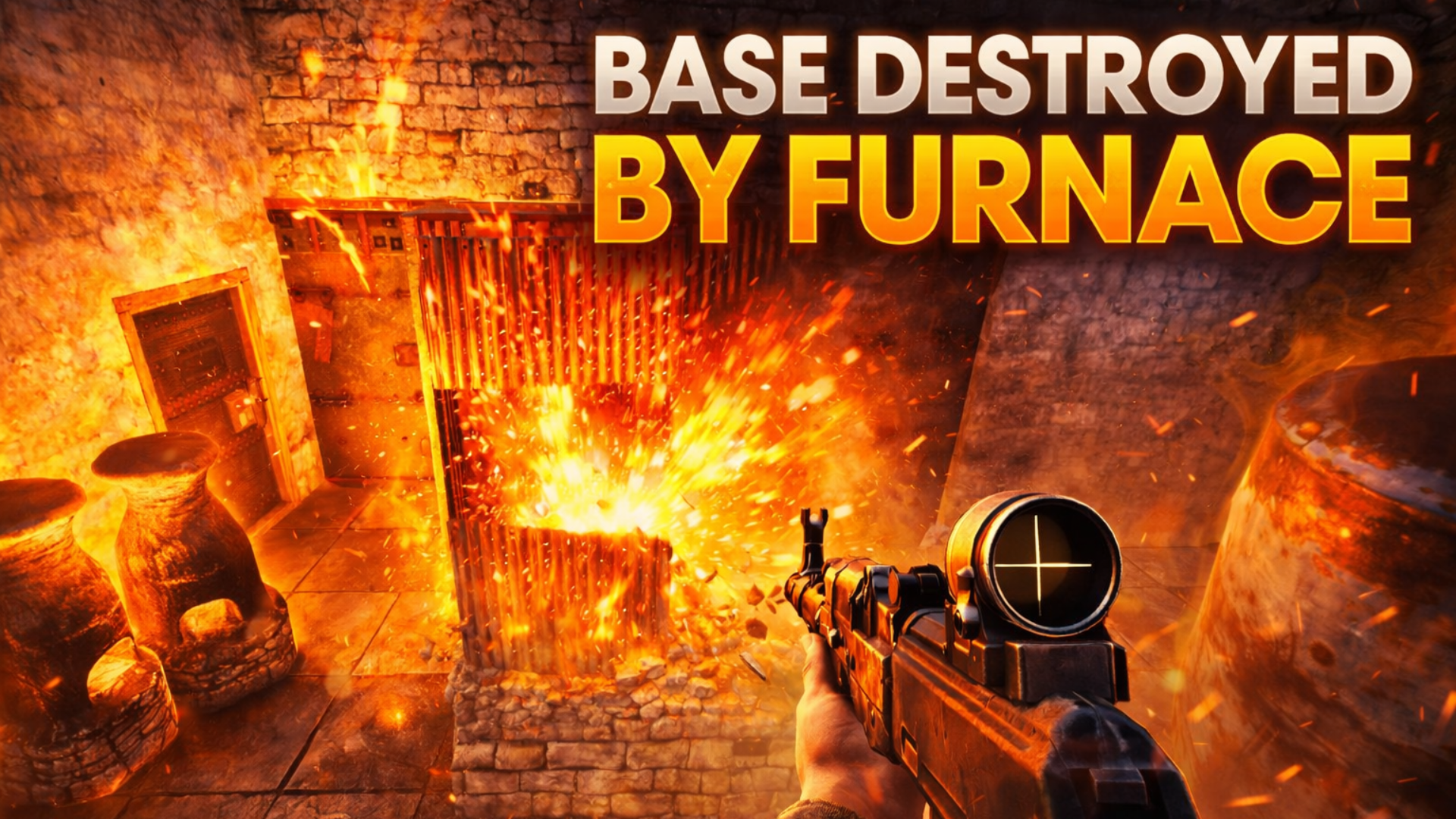 This base collapsed due to a large furnace