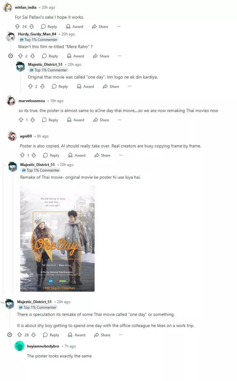 Junaid Khan and Sai Pallavi's 'Ek Din' poster faces criticism; netizens ...