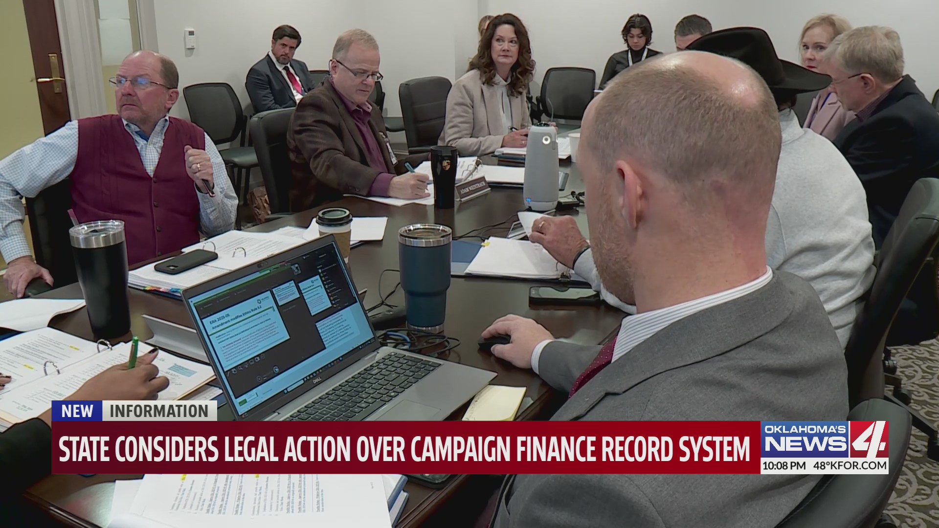 State considers legal action over campaign finance record system