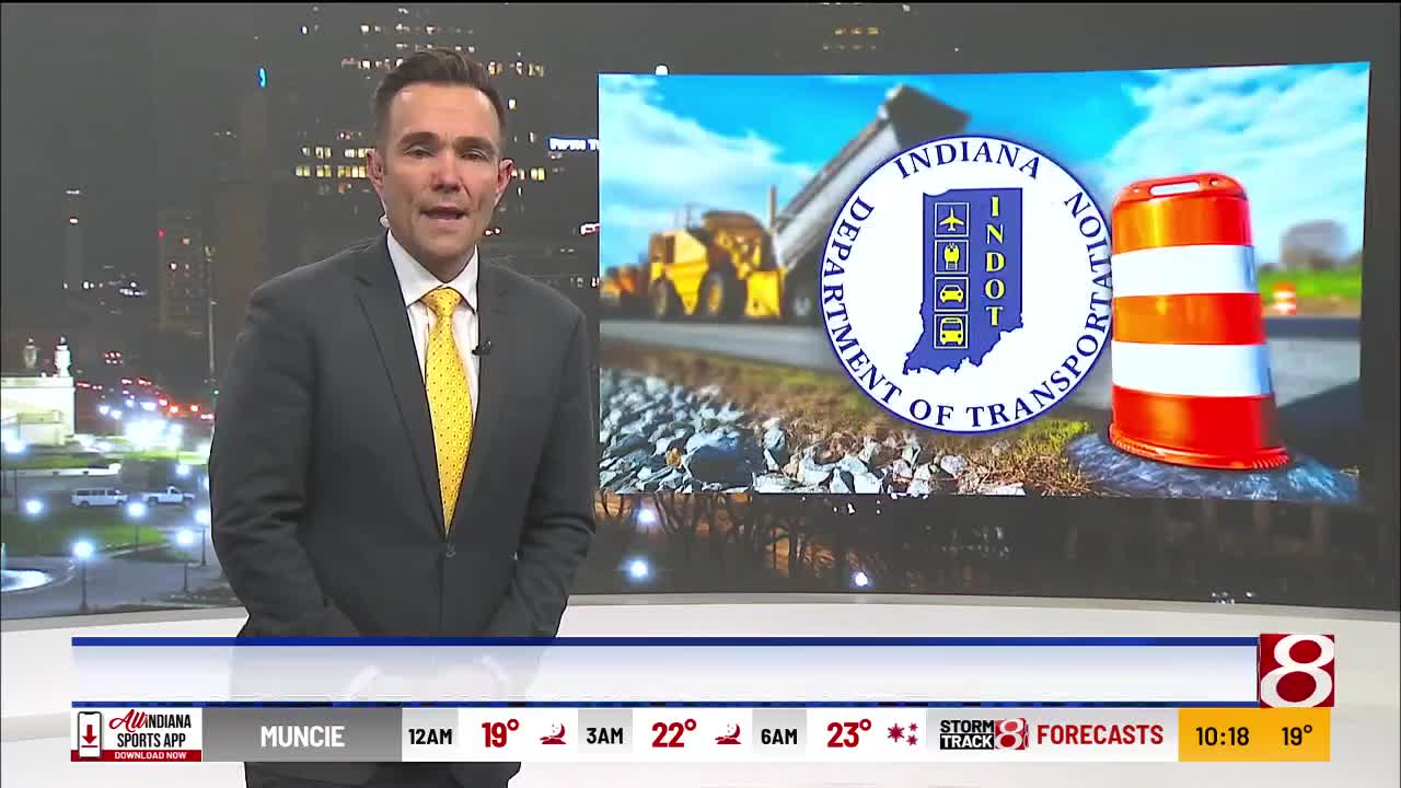 Lane restrictions on ramps at I-69 and I-465 interchange on northeast ...