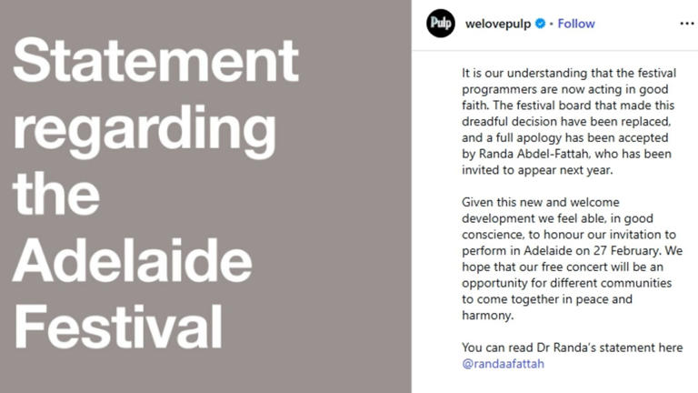 Top band’s secret festival move revealed