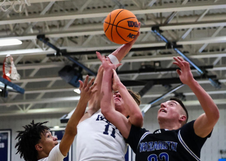 Boys basketball photos: Pocono Mountain West vs. Nazareth, Jan. 15, 2026