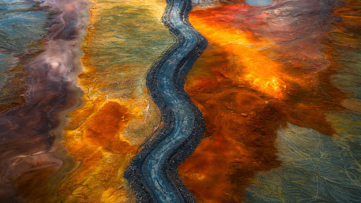 Geothermal beauty from above