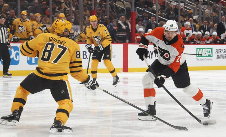Sidney Crosby joins esteemed company as Penguins handle Flyers