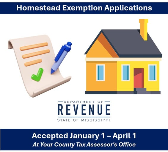 Mississippi Tax Assessor’s Office now providing homestead exemption ...