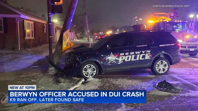 Berwyn police officer accused in DUI crash, North Riverside officials say