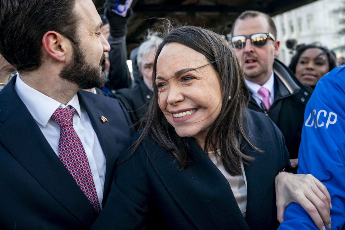 Venezuela opposition leader Machado presents Trump with her Nobel Prize