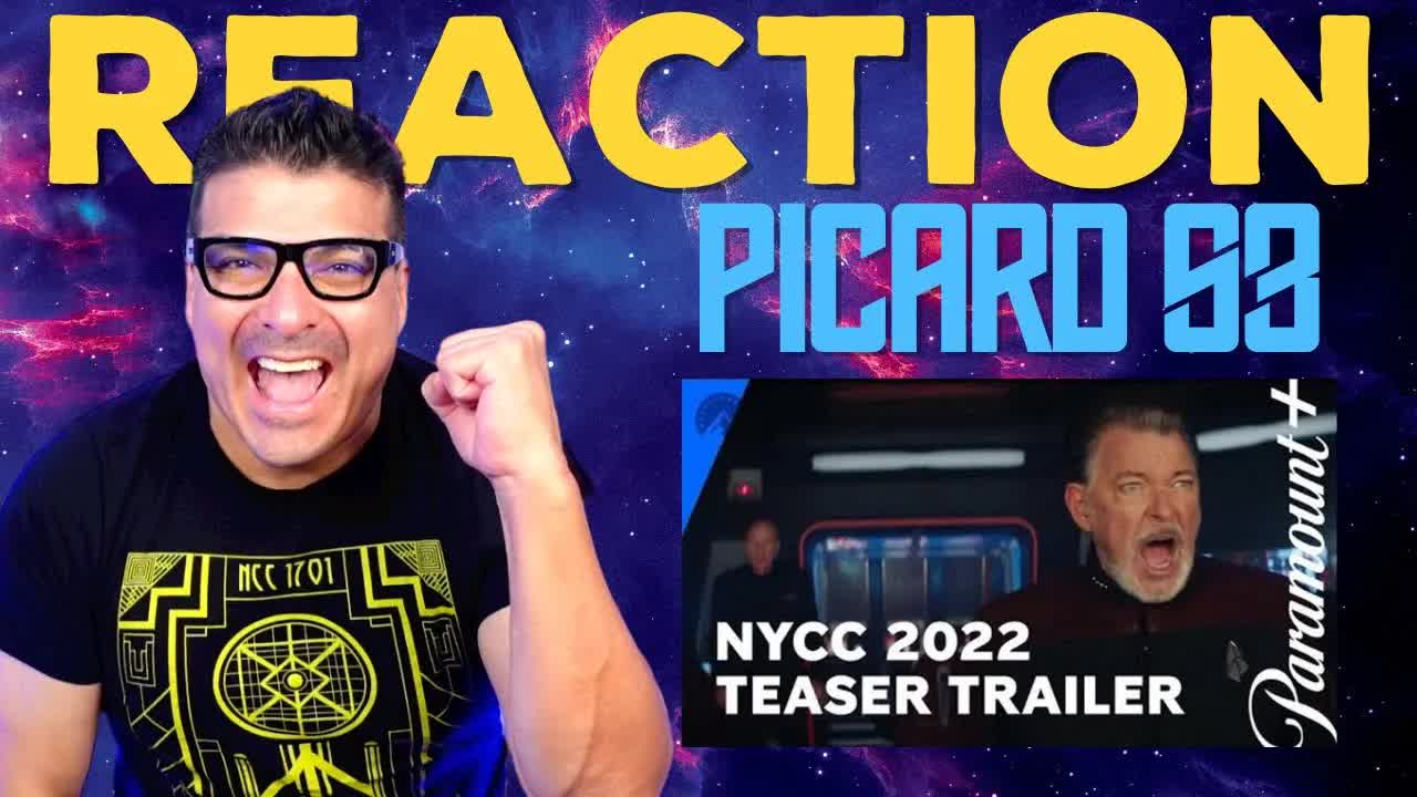Picard S3 - NYCC teaser trailer reaction | Star Trek | Paramount Plus