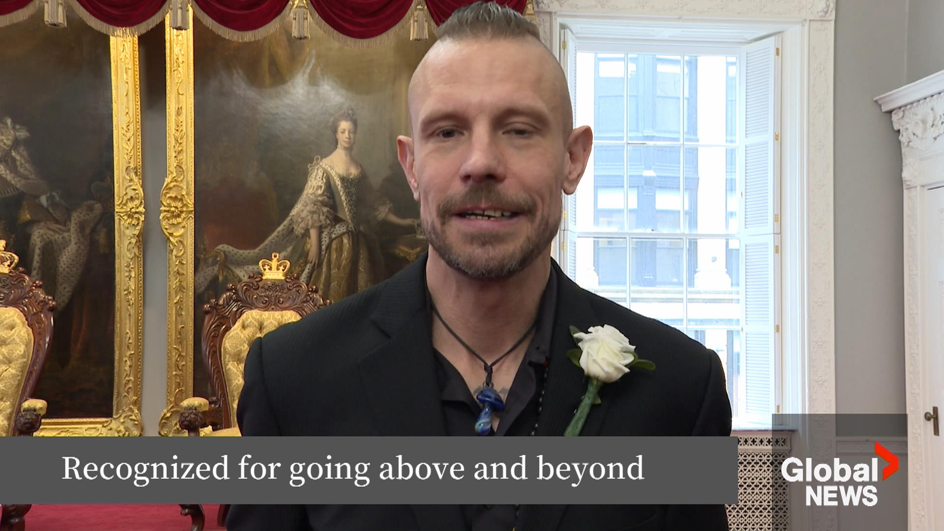 Man who saved neighbour from burning home honoured for bravery