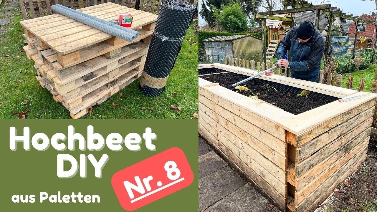 DIY Hochbeet selber bauen mit Paletten