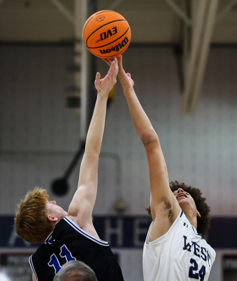 Nazareth boys basketball holds off shorthanded Pocono Mountain West in ...