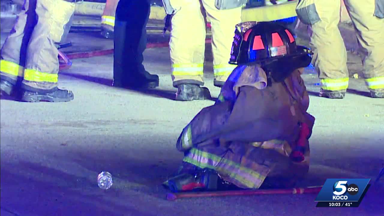 Fire crews knock out house fire near Yukon