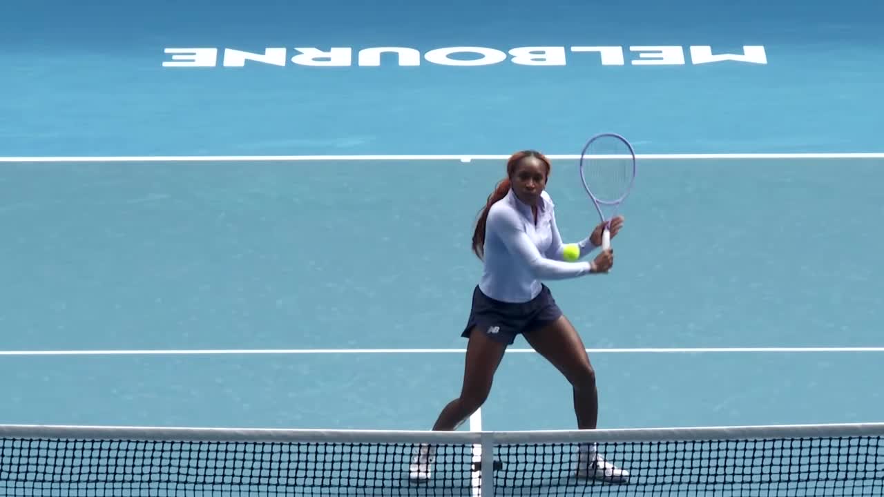 Australian Open favourites Sabalenka, Gauff train ahead of main draw