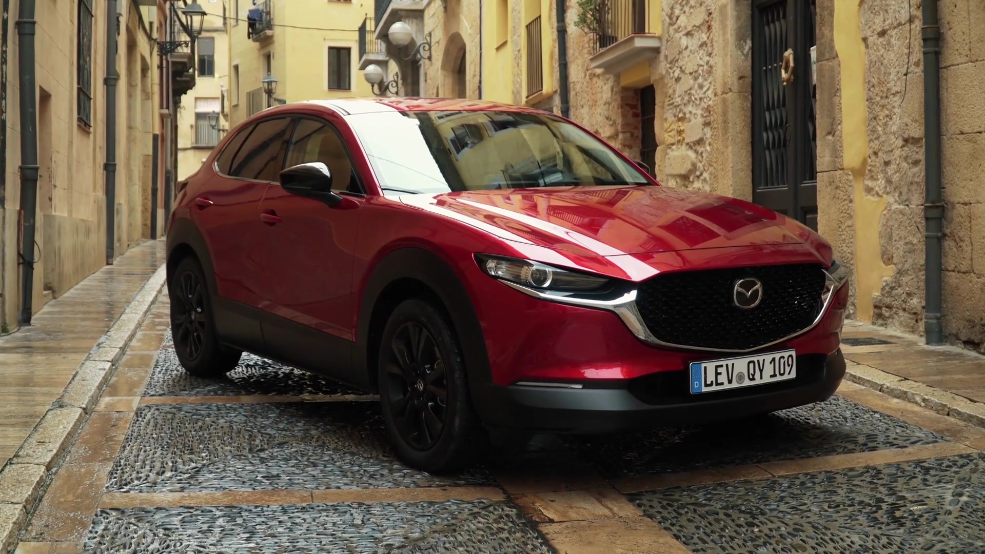 2025 Mazda CX-30 design preview in Soul Red Crystal