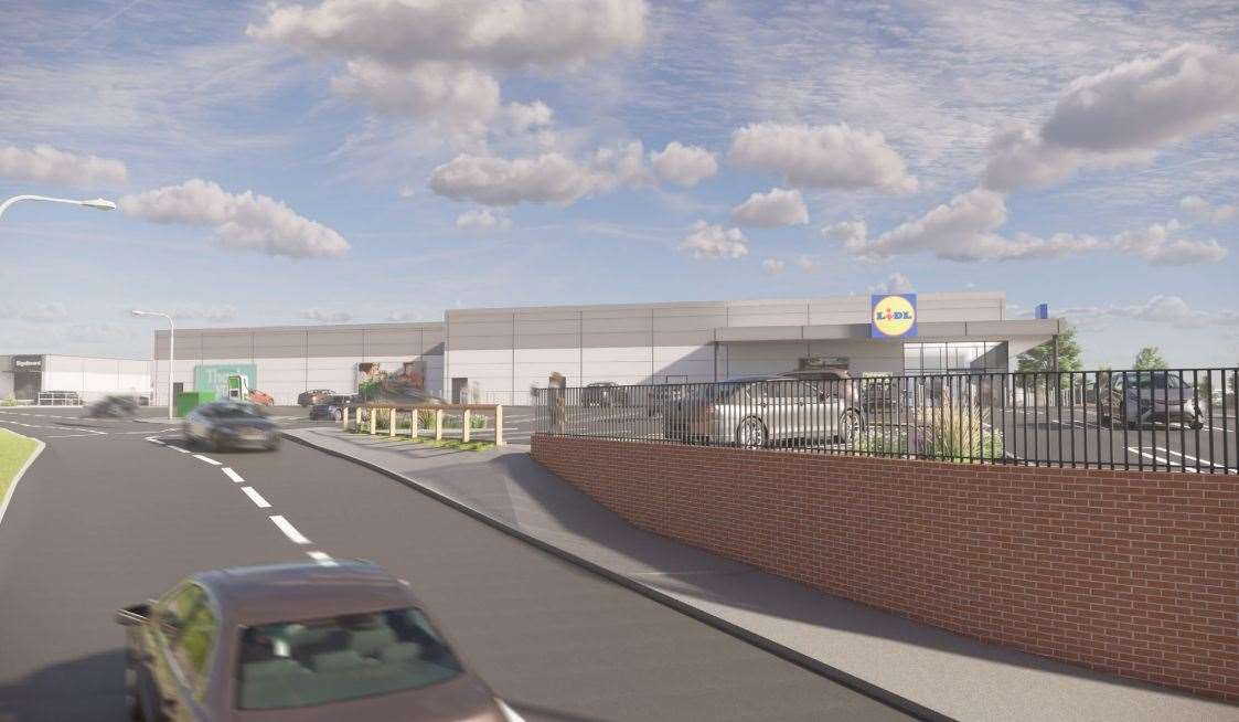 New CGI images unveiled as Lidl submits plans for new Folkestone ...