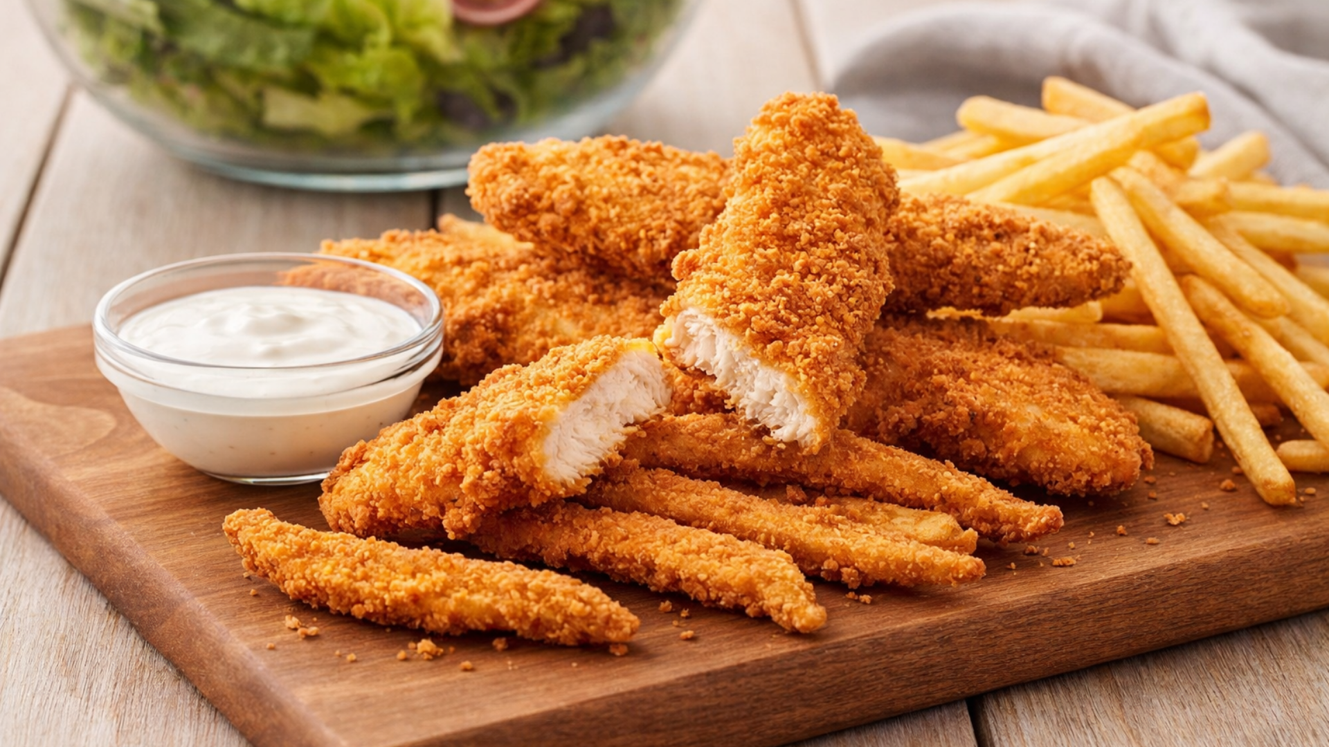 Crispy chicken strips tiras de pollo súper crujientes e irresistibles