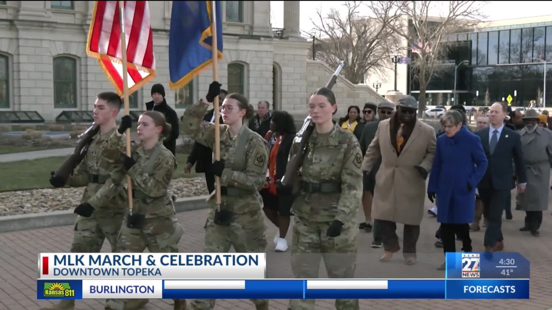 Hundreds participate in march at the Kansas Statehouse in honor of ...