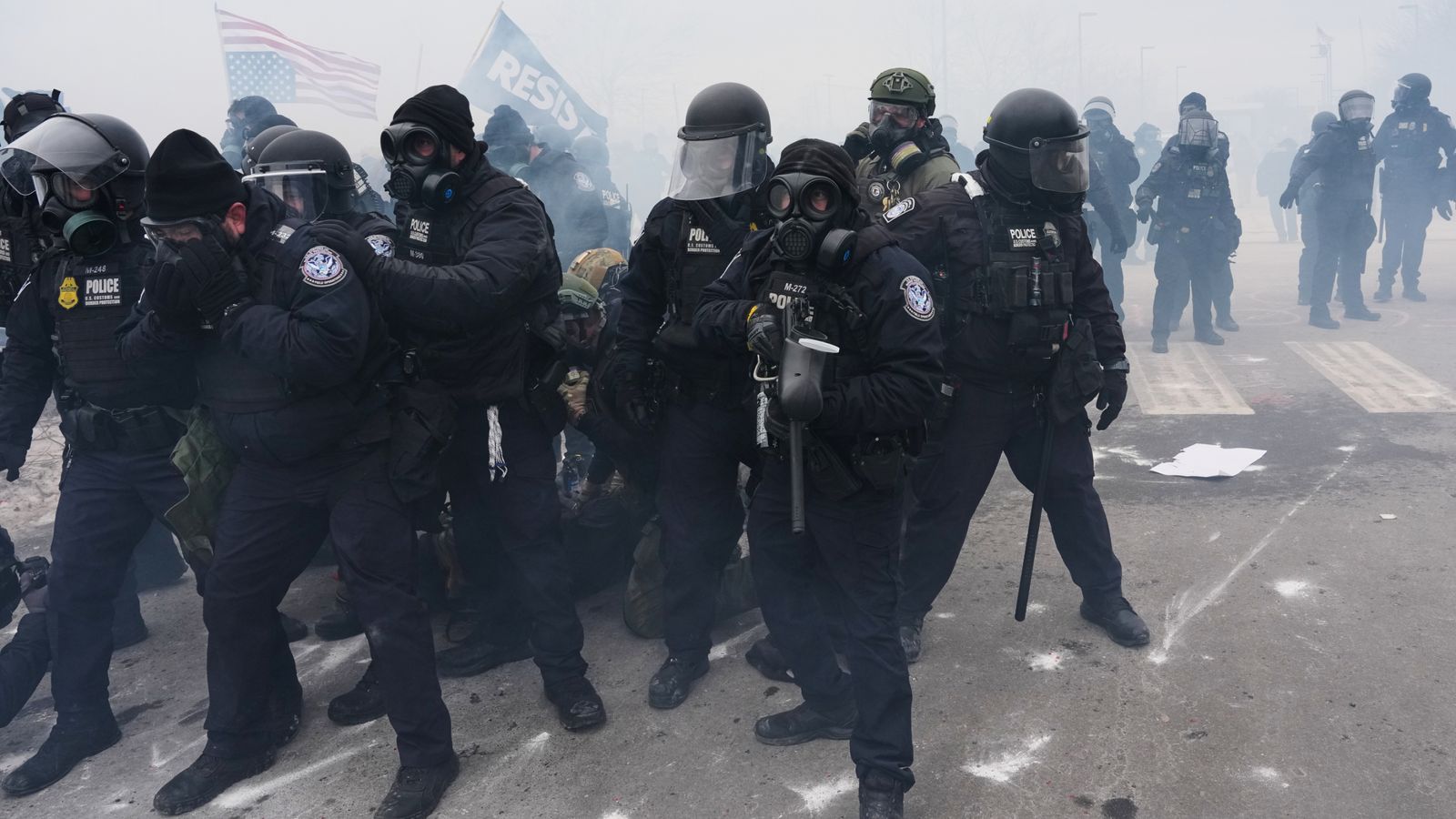 Watch: Sky correspondent struggles to speak as tear gas fired at ICE ...