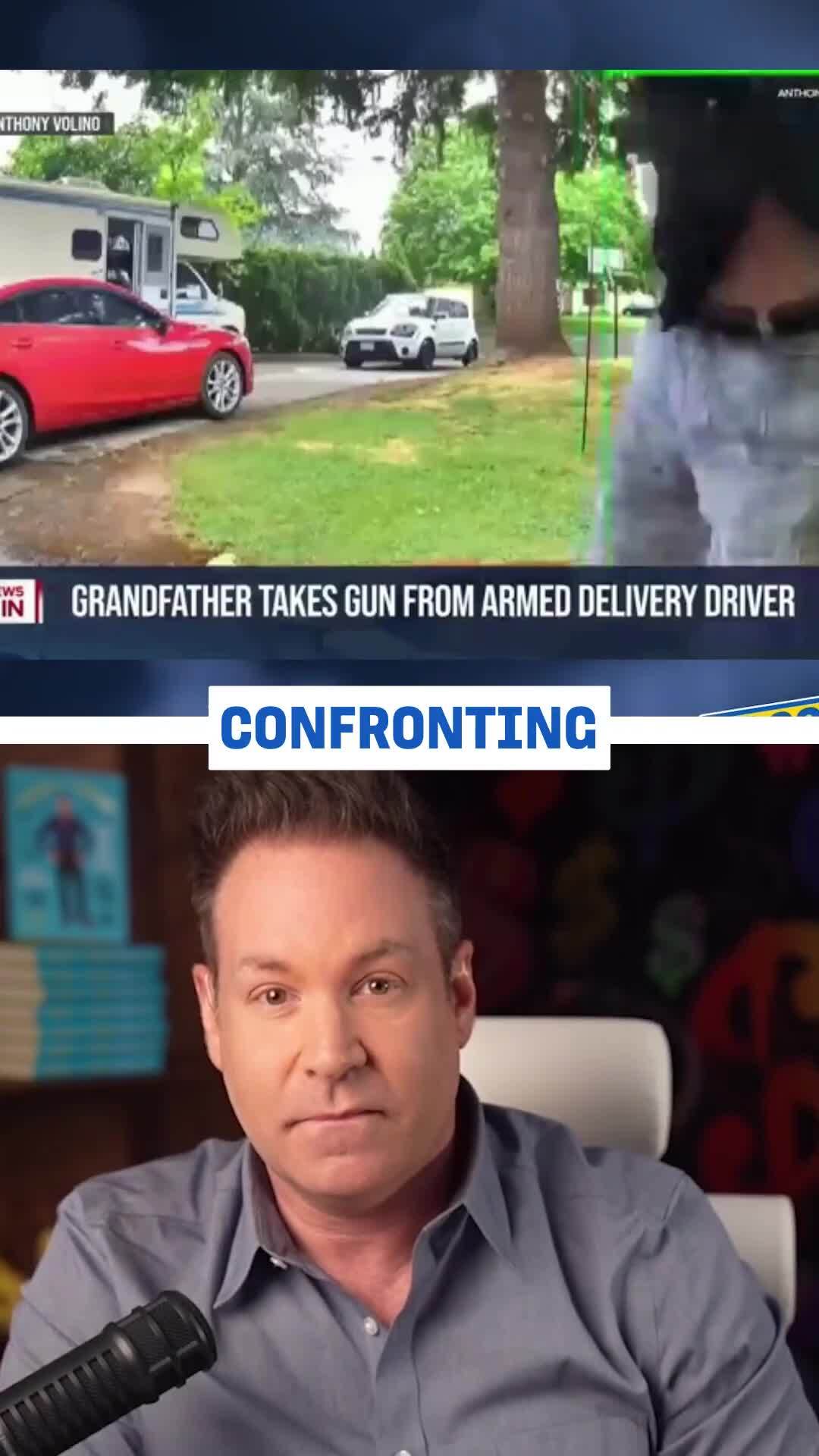 Doordash driver shows up with a gun — grandfather takes him down