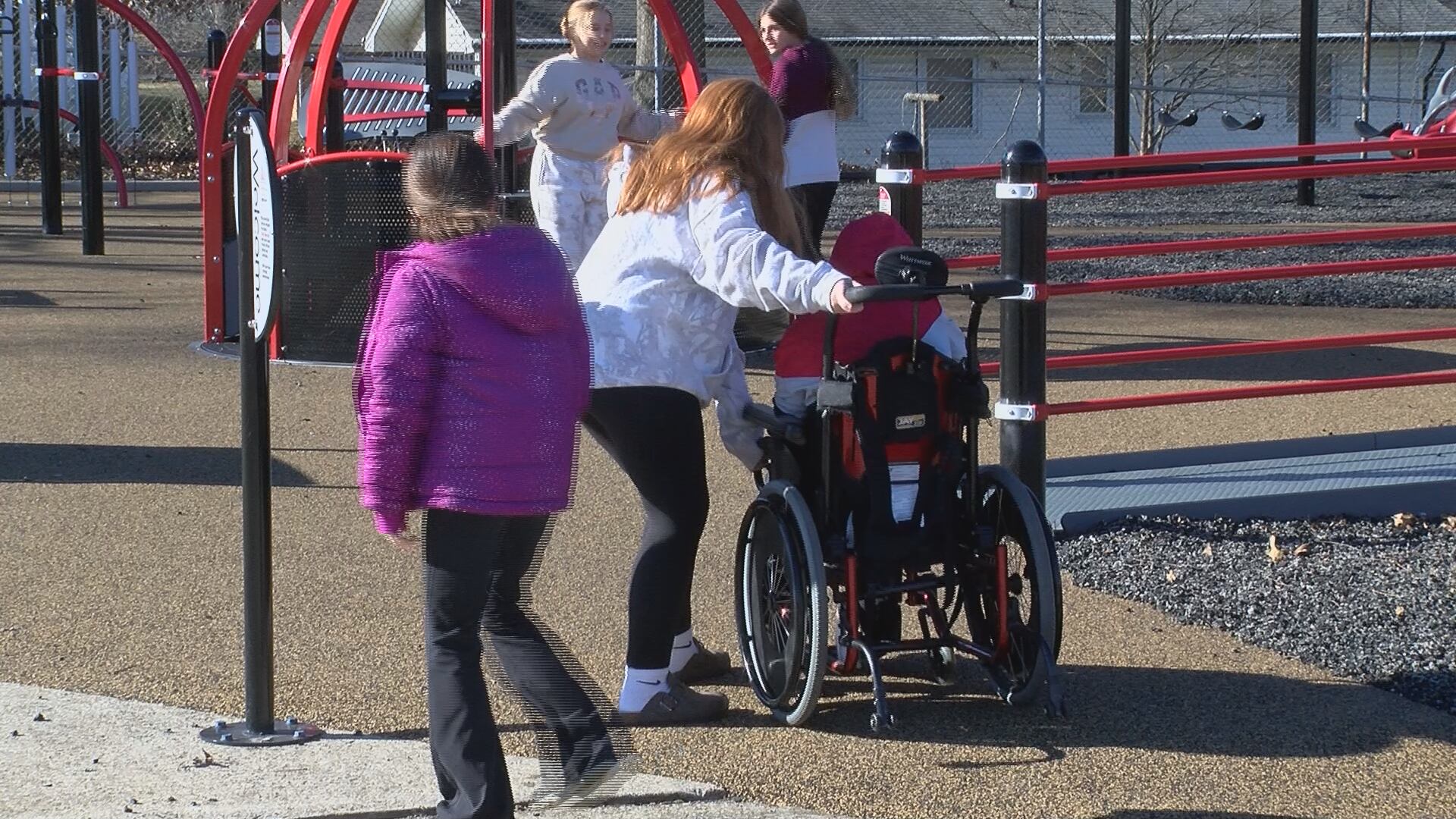 Vienna grade school celebrates new accessible playground