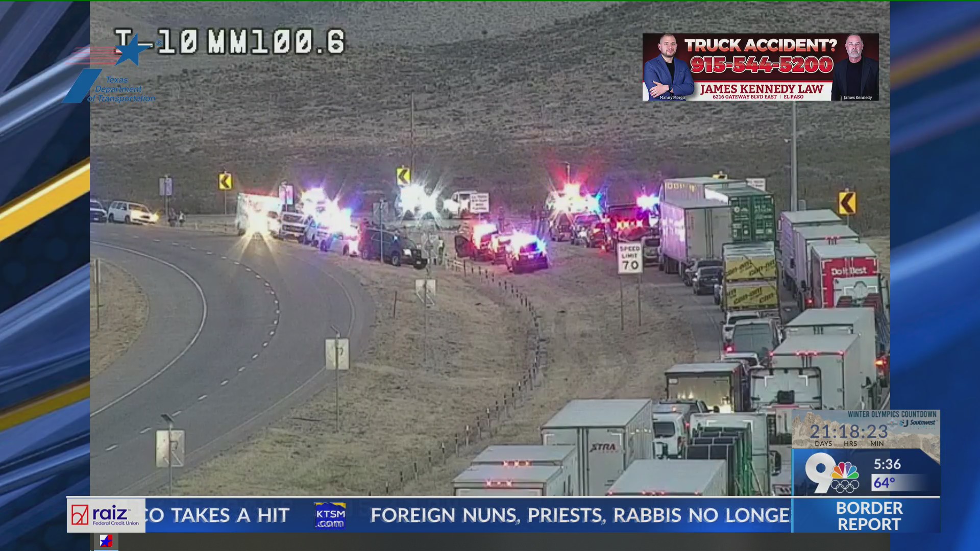 Rollover crash with injuries impacting traffic in Hudspeth County